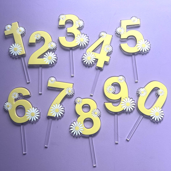 Daisy Number Topper – Hello Kit Co.