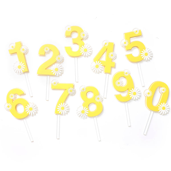 Daisy Number Topper – Hello Kit Co.