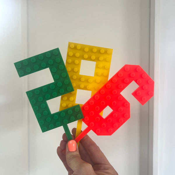 Lego Number Topper – Hello Kit Co.