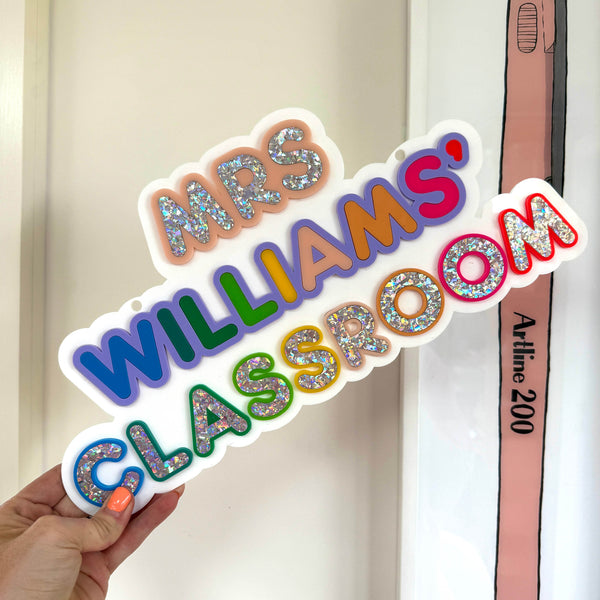 Teacher Classroom Sign - * More colours available! – Hello Kit Co.
