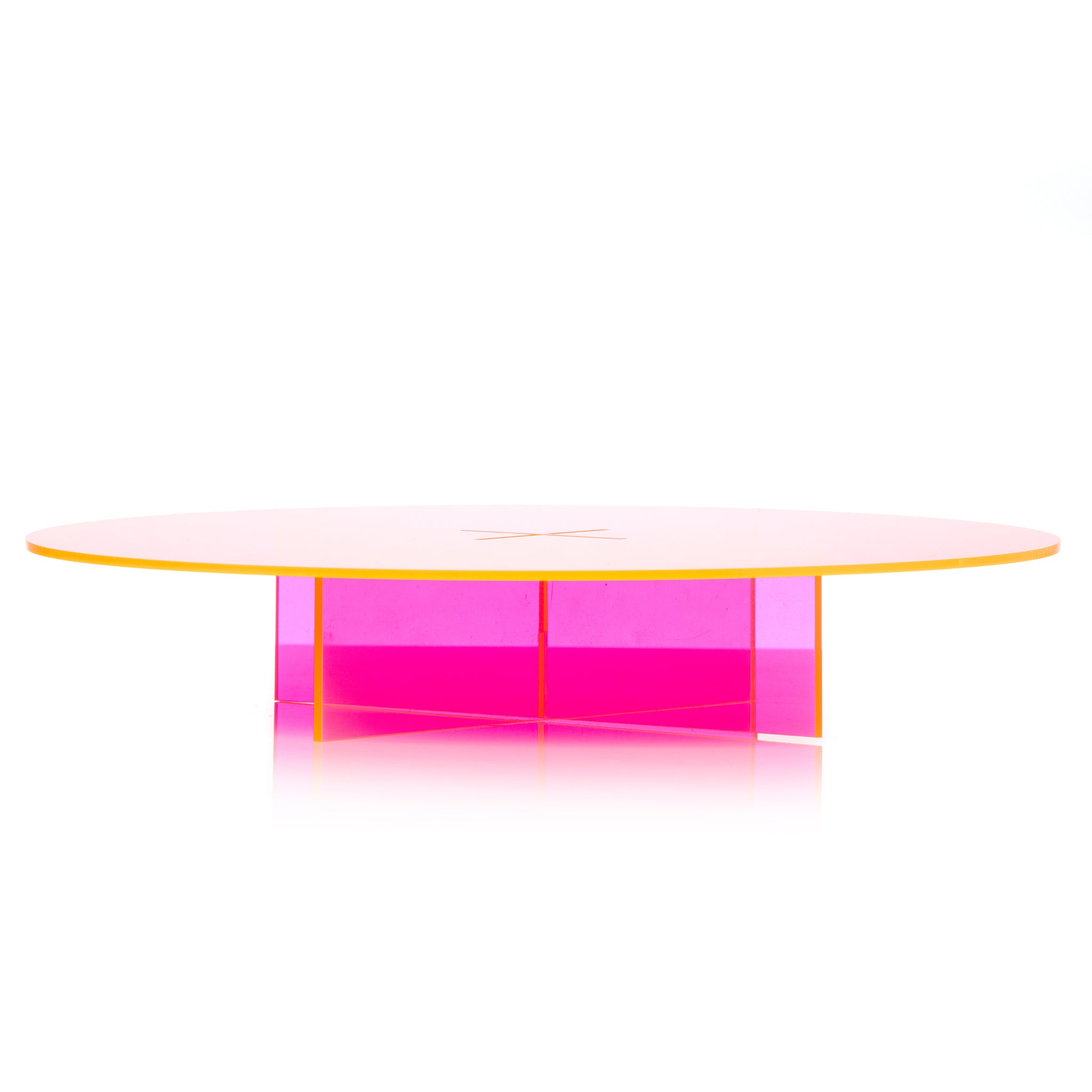 neon cake stand