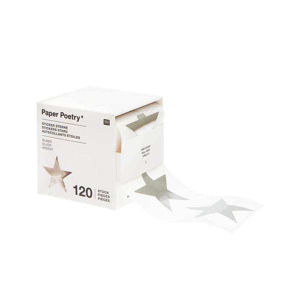 Metallic Silver Star Stickers - 120 pieces – Hello Kit Co.